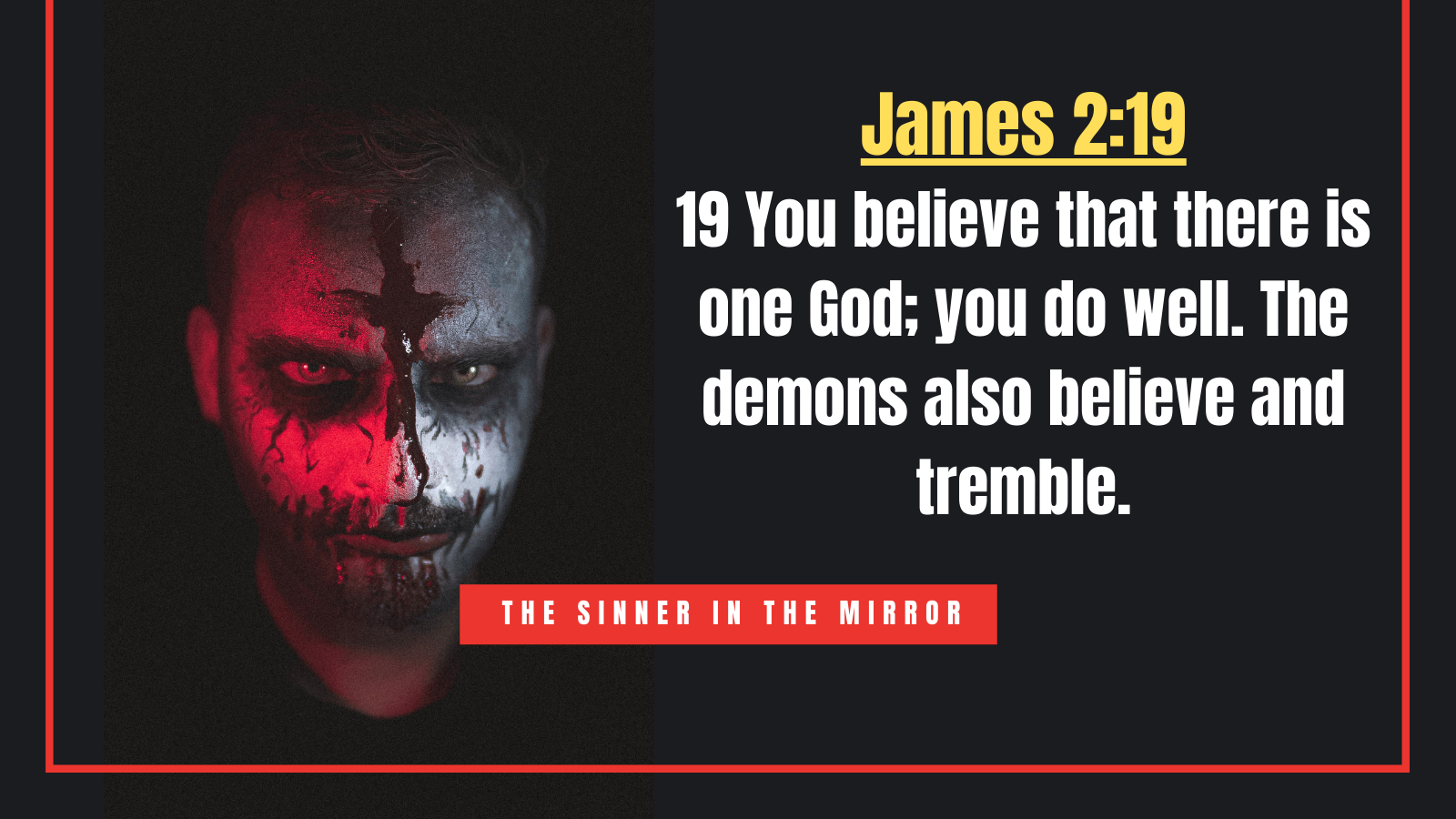 Does your “I” cause you to stumble? - The Sinner In The Mirror